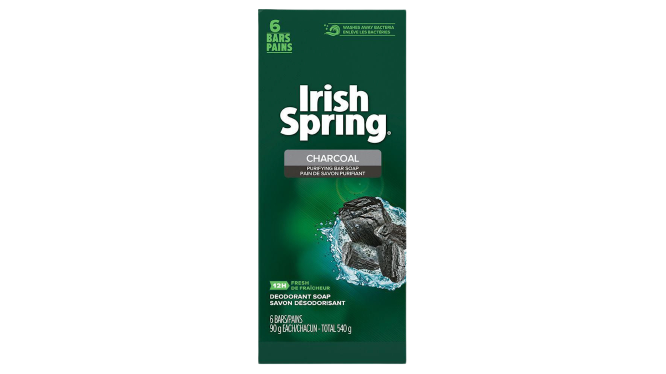 Irish Spring Charcoal Soap 6 Bars Pains – MamaTega