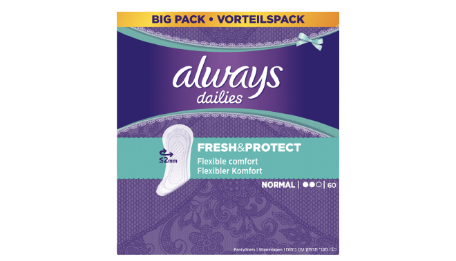 Always Dailies 3 In 1 Normal Fresh And Protect 60 – MamaTega