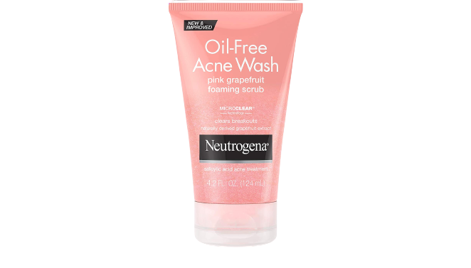 Neutrogena Oil Free Acne Wash Foaming Scrub In Pink Grapefruit – MamaTega